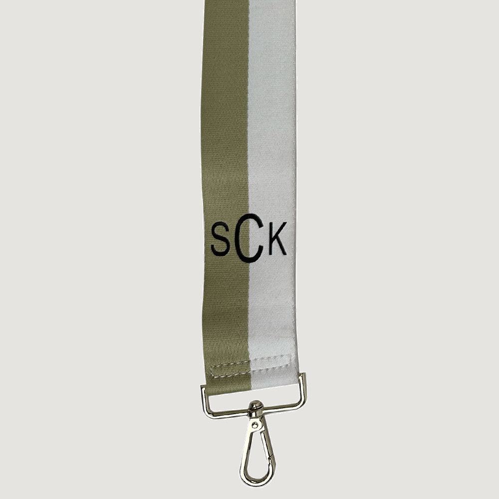 3 Initials-Horizontal Monogram Custom Bag Strap | Interchangeable Bag ...