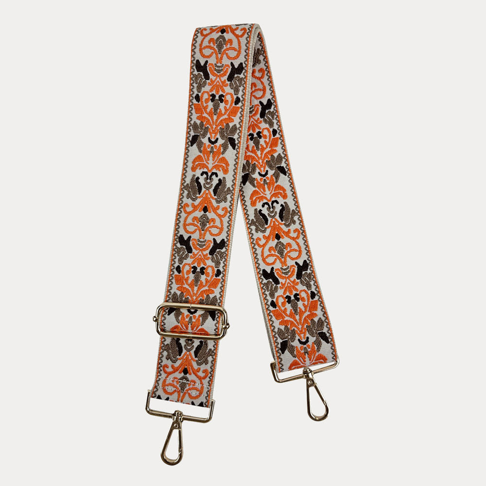 Embroidered Floral Adjustable Bag Strap | Custom Bag Straps – AHDORNED