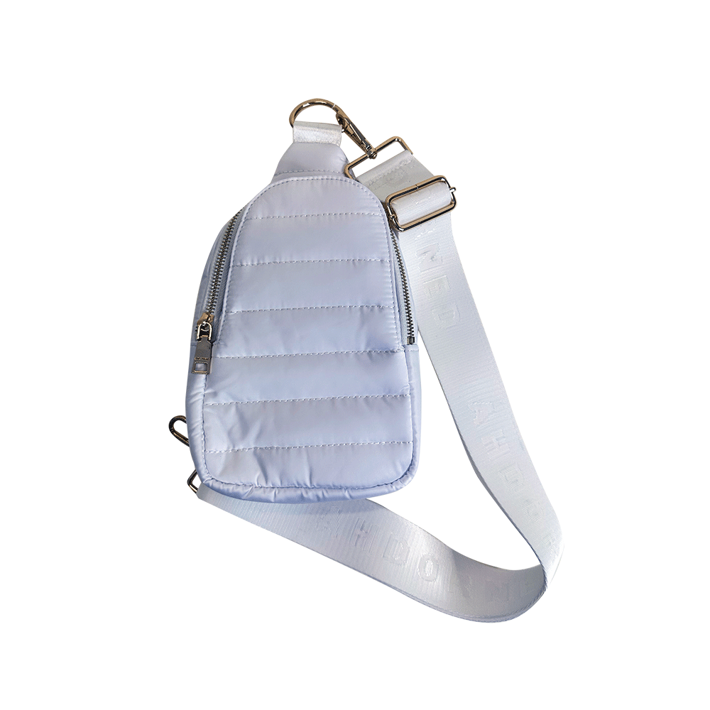 Eliza Quilted Puffy Sling | Women's Over The Shoulder Sling Bag – AHDORNED