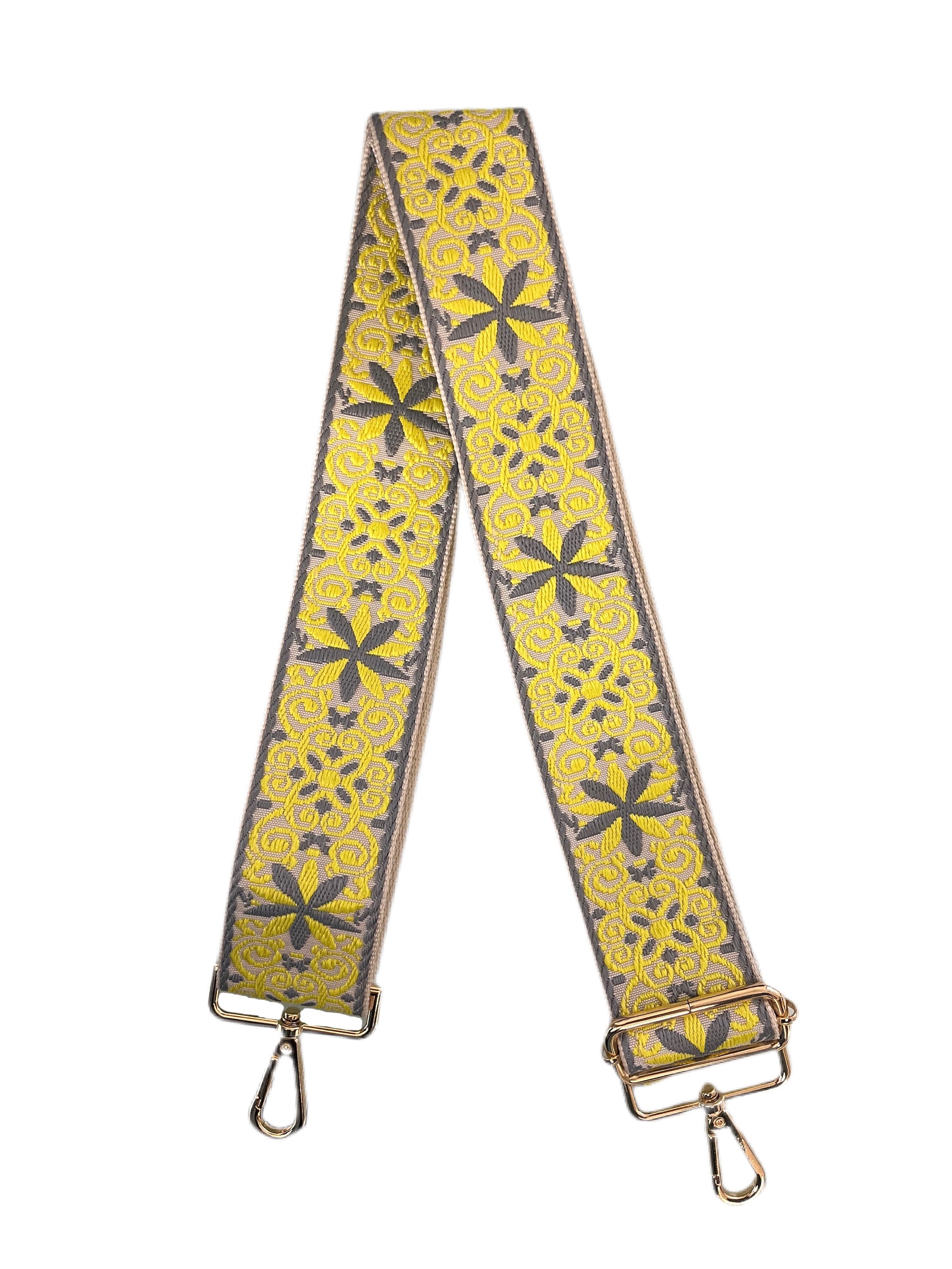 Embroidered Floral Adjustable Bag Strap | Custom Bag Straps – AHDORNED