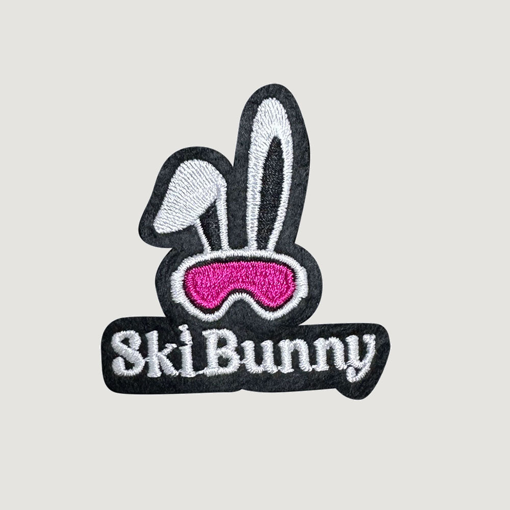 Ski Bunny Embroidered Patch | Embroidered Iron on Patches – AHDORNED